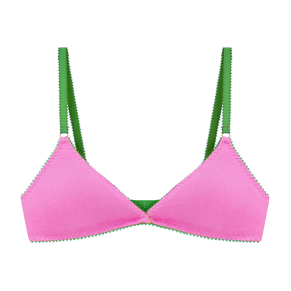 Dora Larsen |Fannie Organic Cotton Padded Triangle Bralette