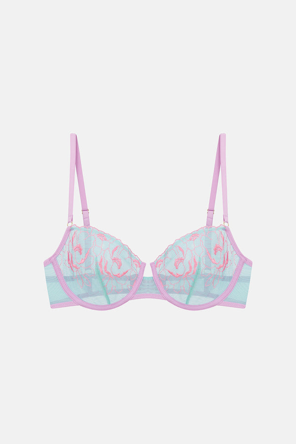 Marta Floral Embroidery Underwire Bra – Dora Larsen